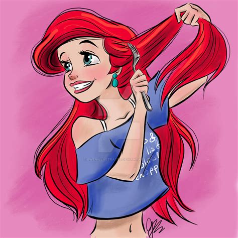 Ariel Dinglehopper Hair By Gwenillustrates On Deviantart