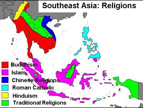 Southeast Asia Religions Poster Designs