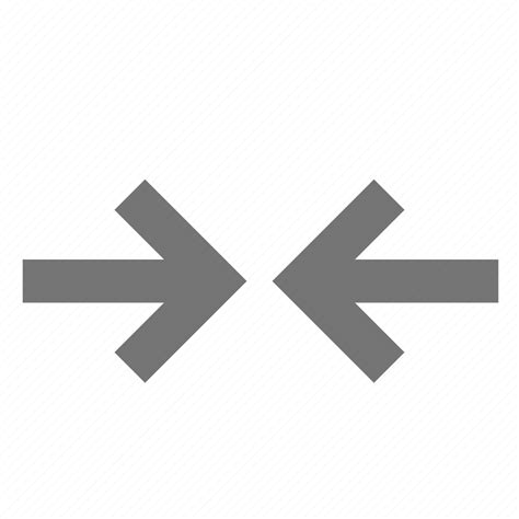 Arrow Decrease Horizontal Material Minimize Shrink Icon Download