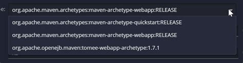 Creating A New Eclipse Che Project From A Maven Archetype Stack Overflow