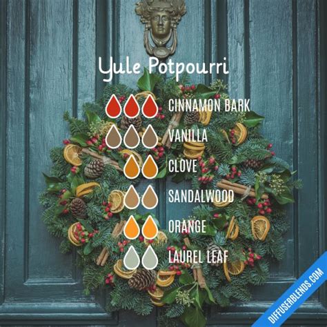 Yule Potpourri Christmas Spices Essential Oil Diffuser Blends