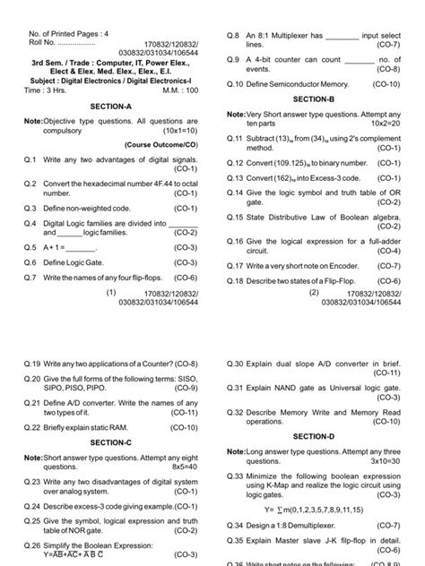 common 3 sem digital electronics 170832 may 2019 pdf logic gate