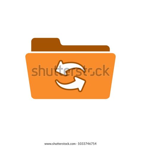Folder Refresh Reload Renew Sync Synchronize Stock Vector Royalty Free