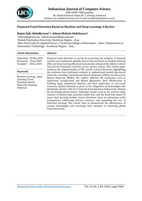 Pdf Financial Fraud Detection Based On Machine And Deep Learning A Review