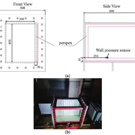 Diagram And Photo Of The Water Tank Model A Diagram Of Water Tank Download Scientific