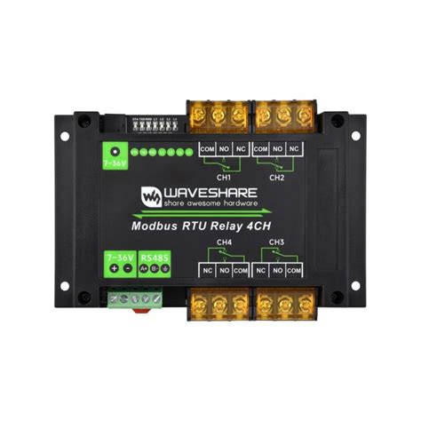 Buy Industrial Modbus RTU Ch Relay Module With RS Interface A High Current Onboard LED