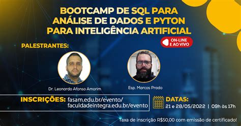 Bootcamp De Sql Para Análise De Dados E Pyton Para Inteligência Artificial Fasam