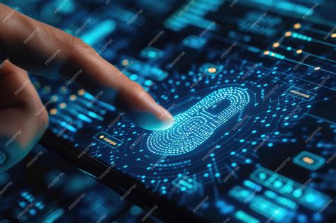 Personal Data Protection Digital Fingerprint Trace A Padlock Know Your Customer Kyc Kyc