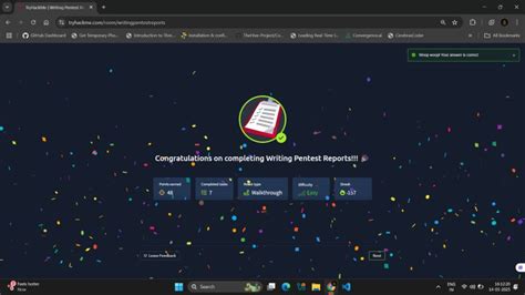 cybersecurity tryhackme pentesting infosec reportingskills