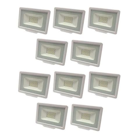 Lot De Projecteurs Led W Blanc Tanche Ip Lm Marque Optonica Blanc Du Jour K