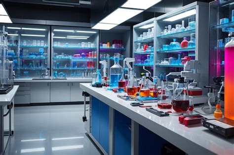 Premium Ai Image Futuristic Genetic Engineering Lab