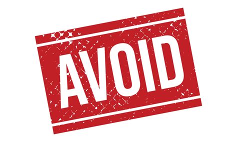 Avoid Rubber Stamp Red Avoid Rubber Grunge Stamp Seal Vector