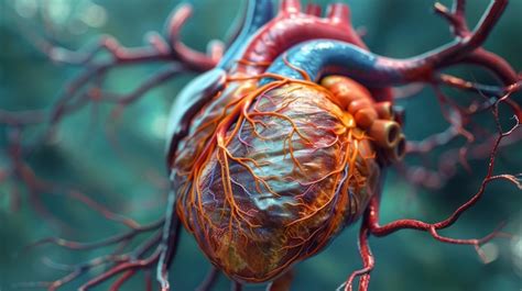 Intricate Anatomical Illustrations Of The Human Heart Premium Ai Generated Image