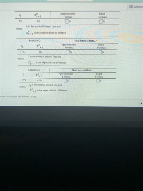 Solved Questio Approximation Formula Exact Formula T 1 3 Chegg Com