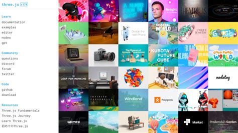 Threejs La Libreria Javascript Per La Grafica 3d Con Una Vetrina Di Incredibili Progetti Tutti