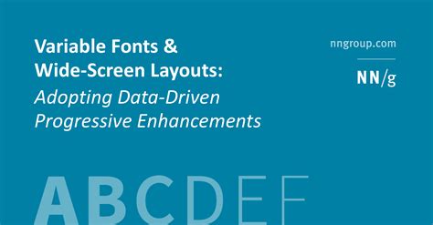 Variable Fonts And Wide Screen Layouts Adopting Data Driven