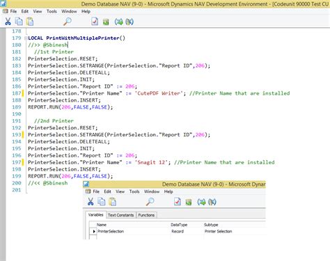 Microsoft Dynamics Nav By Binesh And Shilpa Print Report With Multiple Printers