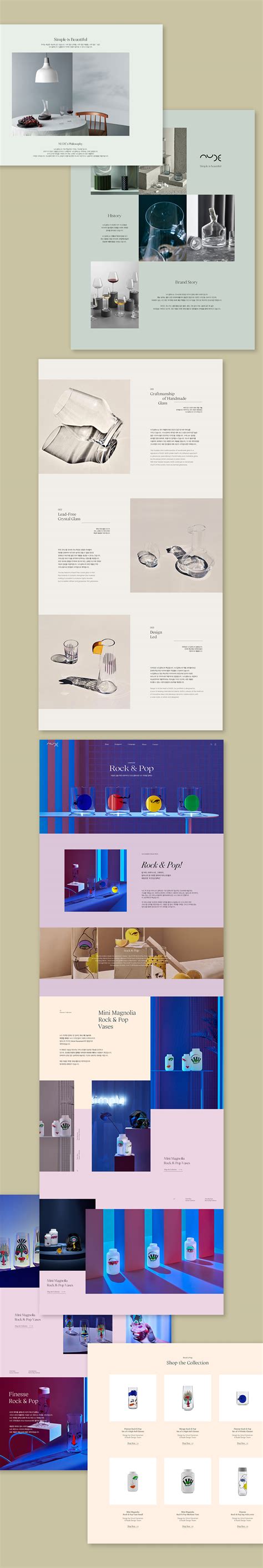 NUDE Glass Website Design On Behance