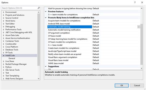 c how to disable new ai based intellicode in vs 2022 stack overflow