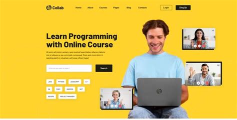 learning platform website templates themeforest