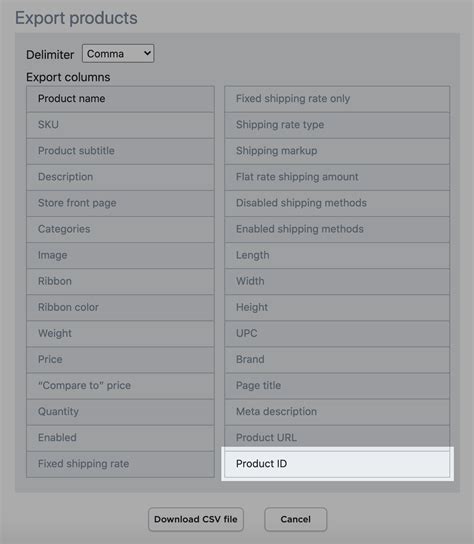 Getting The ID Of Your Product Or Category Ecwid Help Center