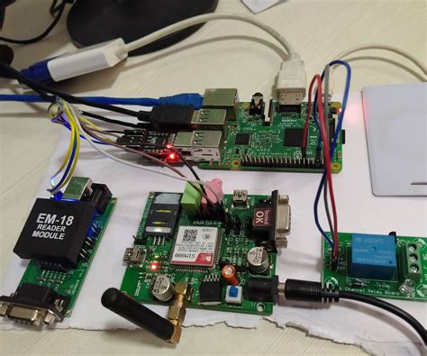 smart door lock using raspberry pi and gsm modemsim800 rfid 5 steps