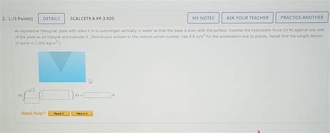 Solved A Circular Plate With Radius 9 M Is Submerged