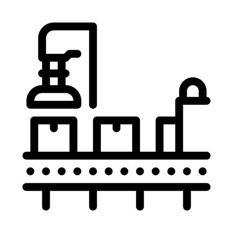 Manufacturing Process Icon Vector Outline Illustration Vector Art At Vecteezy
