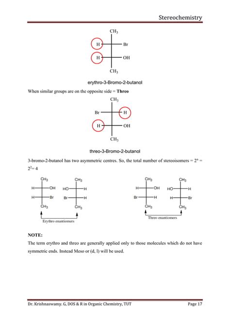 Stereochemistry Notes Pdf