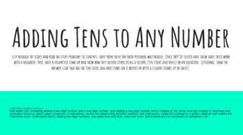 Adding Tens To Any Number By Kommon Klassroom TPT