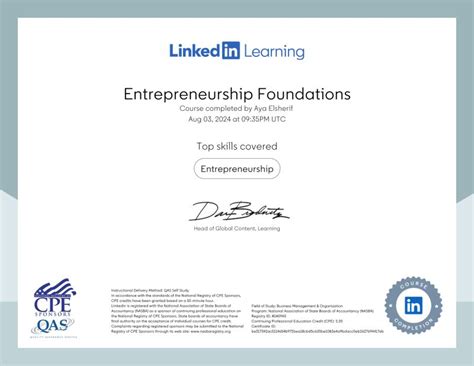 aya elsherif on linkedin certificate of completion