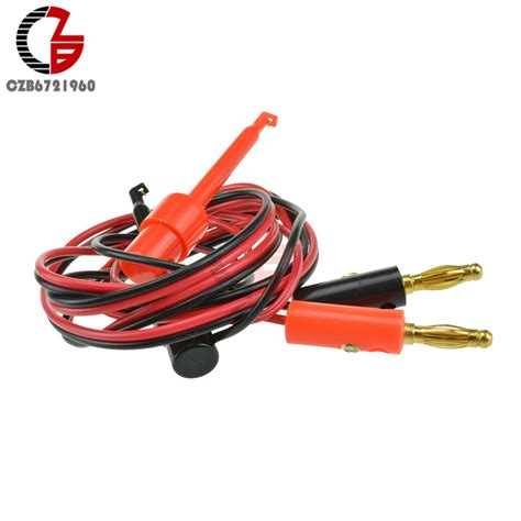 1 Paar Kleine Test Hook Clip Banana Plug Voor Mult Vicedeal