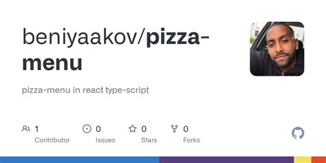 Github Beniyaakovpizza Menu Pizza Menu In React Type Script