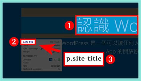 如何找出網頁裡的 Css Class Name 名稱 和 Id Selector 選擇器？