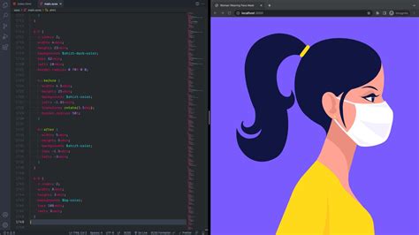 Asyraf Hussin On Linkedin Draw Woman Wearing Face Mask Using Css