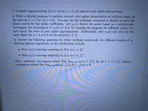 Solved Consider Approximating F X X On By Chegg