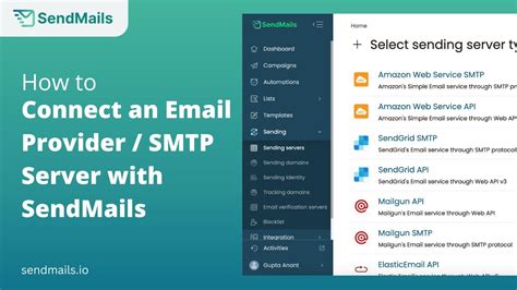 How To Connect Any Email Providersmtp Server With Youtube