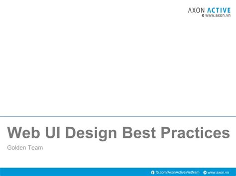 Web Ui Best Practicesppt