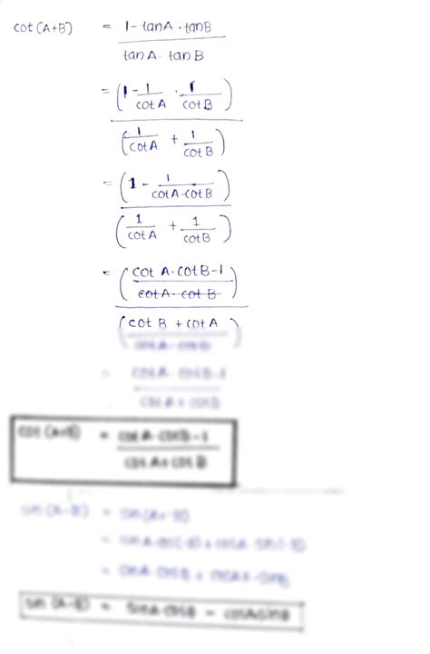 SOLUTION Addition And Subtraction Formulas Of Trigonometry Studypool