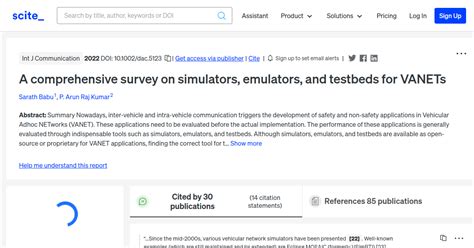 A Comprehensive Survey On Simulators Emulators And Testbeds For Vanets