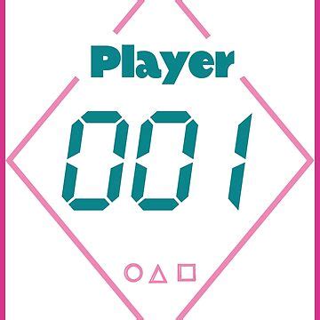 Squid Game Player Number 001 The Front Man Squid Game Symbols