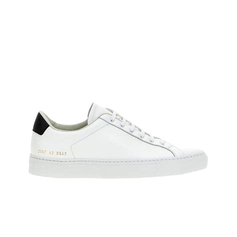 커먼 프로젝트 아킬레스 레트로 로우 화이트 블랙 Common Projects Kream