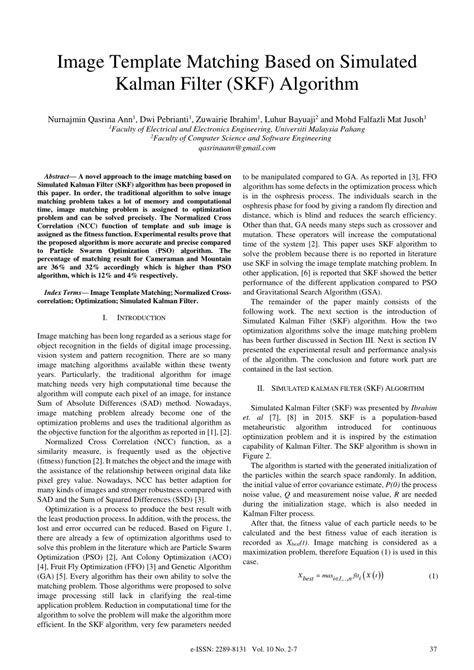 Pdf Illumination Invariant Image Matching Based On Simulated Kalman Filter Skf Algorithm