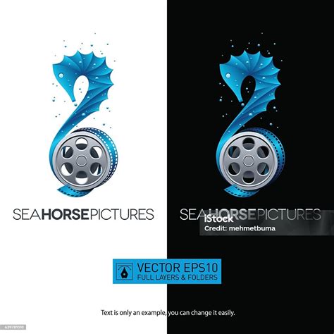 필름 릴과 해마 영화 개념 격리된 벡터 일러스트로 3차원 형태에 대한 스톡 벡터 아트 및 기타 이미지 3차원 형태 개념 개념과 주제 Istock