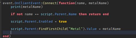 Value In Paramater Returning Nil Scripting Support Developer Forum