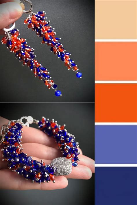 Яркое сочетание синего и оранжевого в украшениях Color Balance