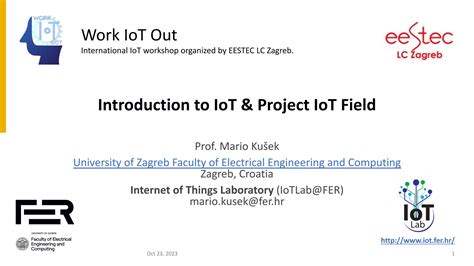 introduction to iot and project iot field ppt