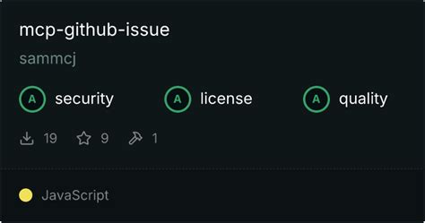 Score Mcp Github Issue Server Glama