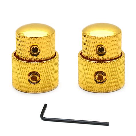 Saphue Guitar Dual Concentric Stacked Control Knobs Sets Metal