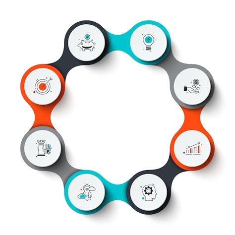 Premium Vector Business Data Visualization Abstract Elements With 4 Steps Creative Concept